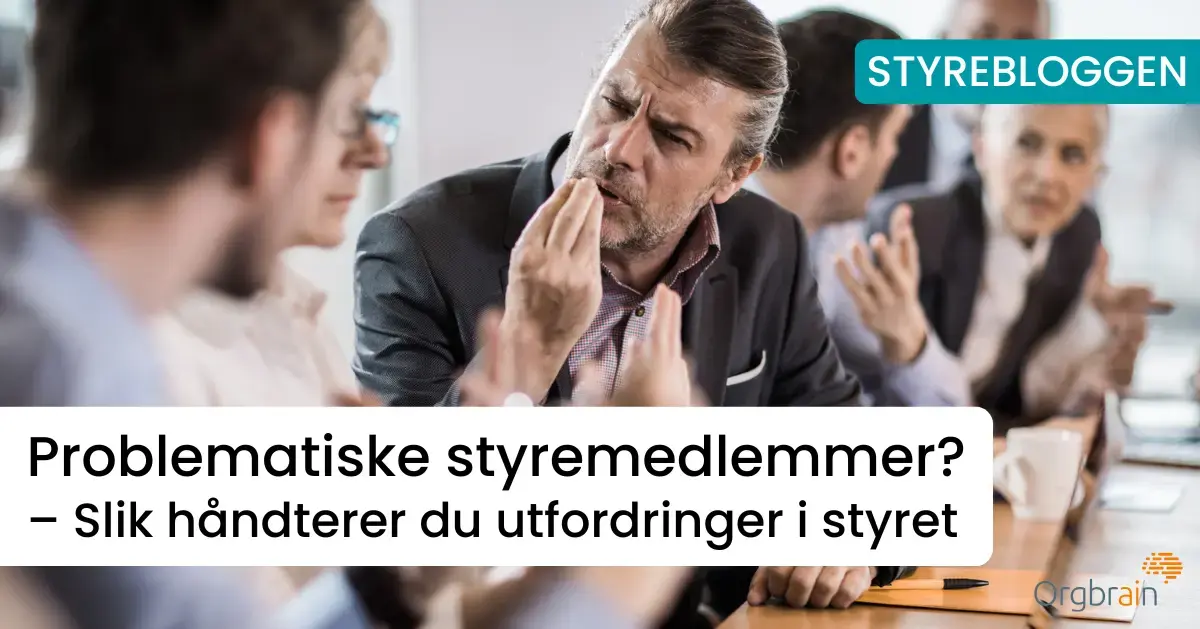 Problematiske styremedlemmer? – Slik håndterer du utfordringer i styret