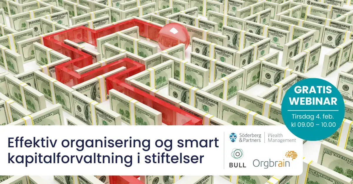 Webinar – Effektiv organisering og smart kapitalforvaltning i stiftelser